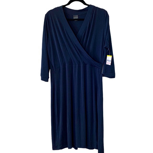 Covington | Dresses | Nwt Covington Faux Wrap Dress Womens Size Xlp ...
